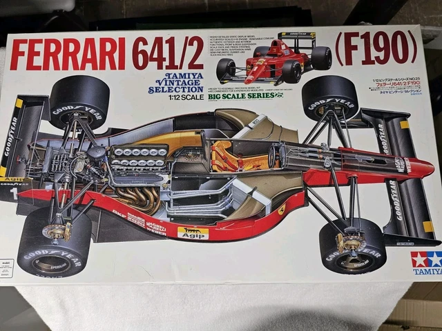 1:12 FERRARI 641/2 F190 Car Model Kit - Tamiya 12027 - Open Box ...