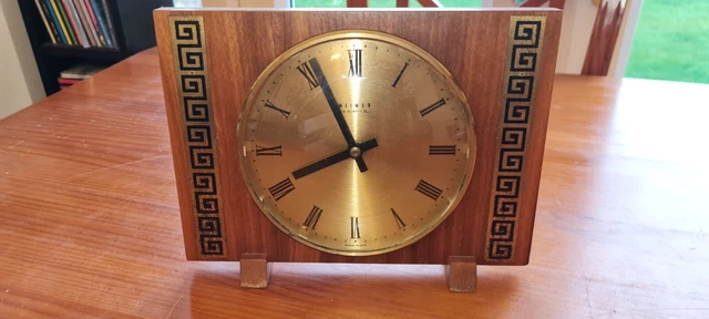 VINTAGE GERMAN MID Century Weimar Quartz Mantle Clock £20.00 - PicClick UK