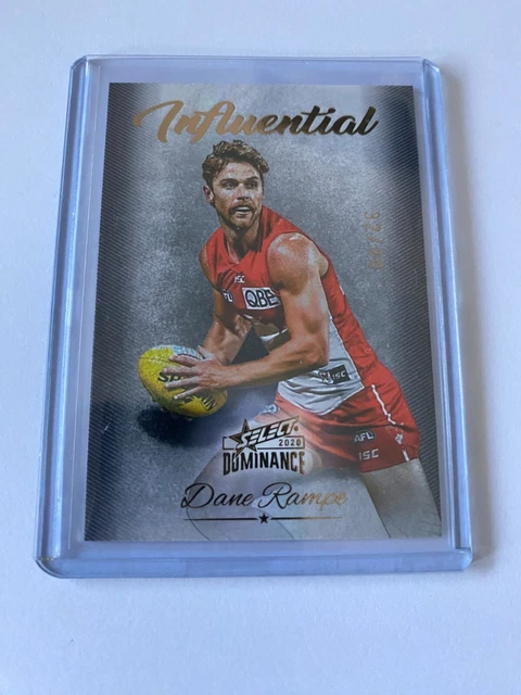 SELECT AFL DOMINANCE 2020 influential Dane Rampe 32/40 Sydney Swans ...