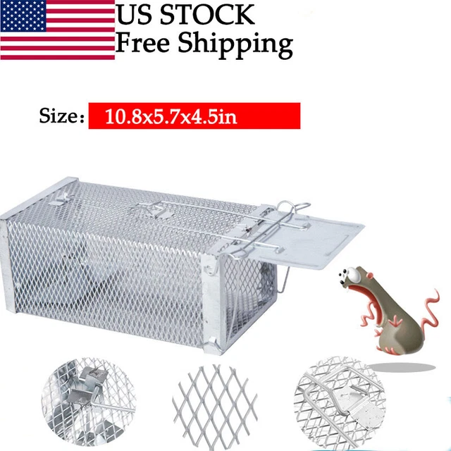 11''RAT TRAP CAGE Small Live Animal Pest Rodent Mouse Control Catch ...