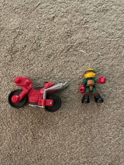 TMNT HALF SHELL Heroes Stealth Bike Biker Raphael Teenage Mutant Ninja ...