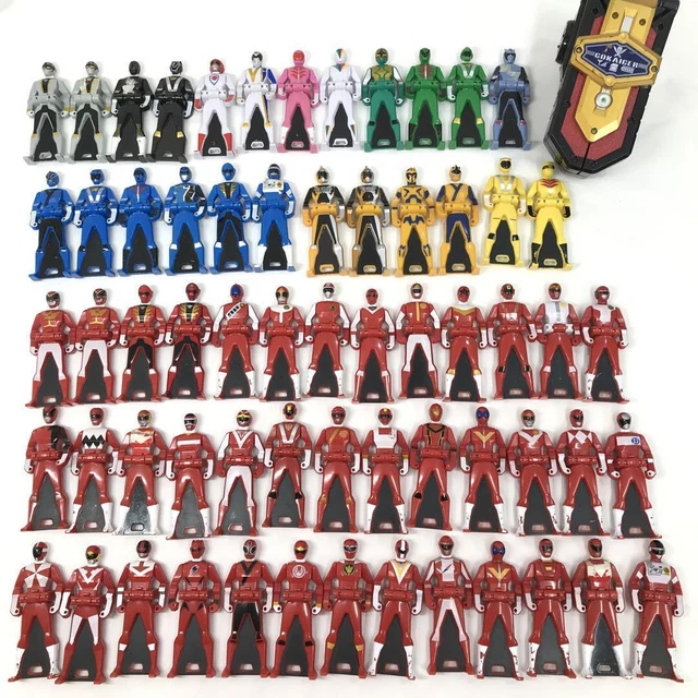 POWER RANGERS SUPER Megaforce Gokaiger DX Mobirates Ranger Key 60p Set ...