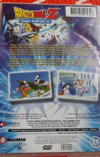 DRAGON BALL Z - Super Android 13 : Movie 7 (DVD, 2002) PAL R4 VGC $5.70 ...
