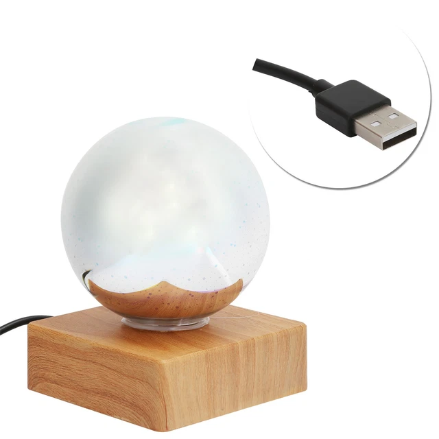 GLASS BALL NIGHT Light USB Plug In Bedside Lamp Decorative Lamp ...