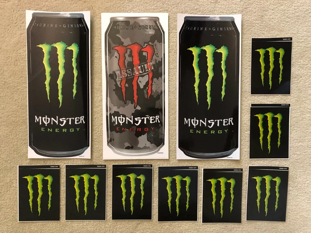 MONSTER ENERGY DRINK STICKERS! beverage decal green claw logo Assault ...