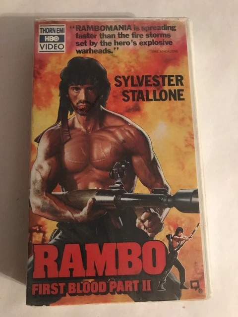 RAMBO FIRST BLOOD Part Ii Sylvester Stallone Vhs Hard Case EUR 19,31 ...