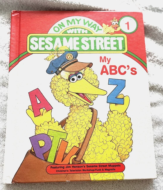 VINTAGE 1989 SESAME Street My ABC's Book Hardcover Funk & Wagnalls ...