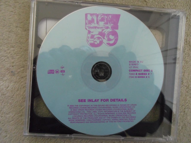 NOW THAT'S WHAT I Call Music 59 Disc 2 Only , No Case £0.65 - PicClick UK