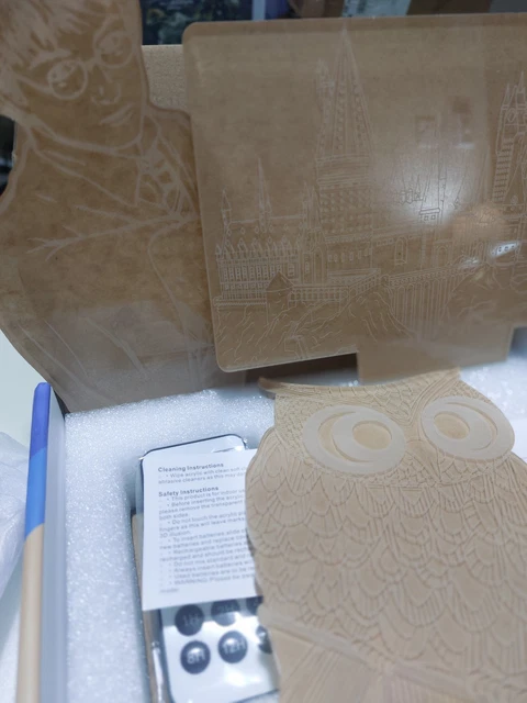 3D ILLUSION LAMP Harry Potter LED Night Light Lamp 7 Colour Change £9. ...