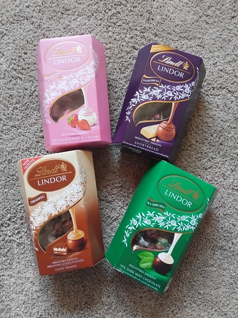 4X LINDT LINDOR truffles selection 200g boxes £25.25 - PicClick UK