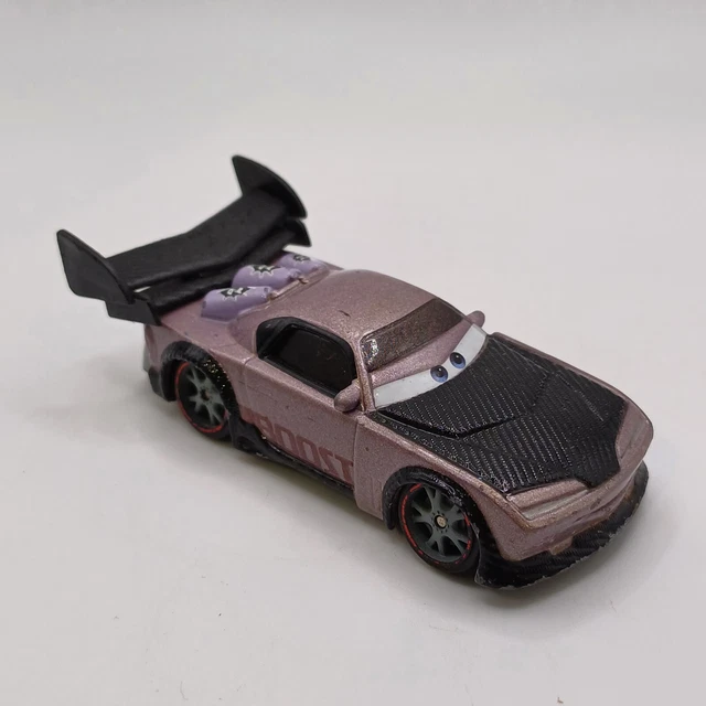 MATTEL DISNEY PIXAR Cars Boost Bad Boy W/Flames 1:55 Scale Rare Purple ...