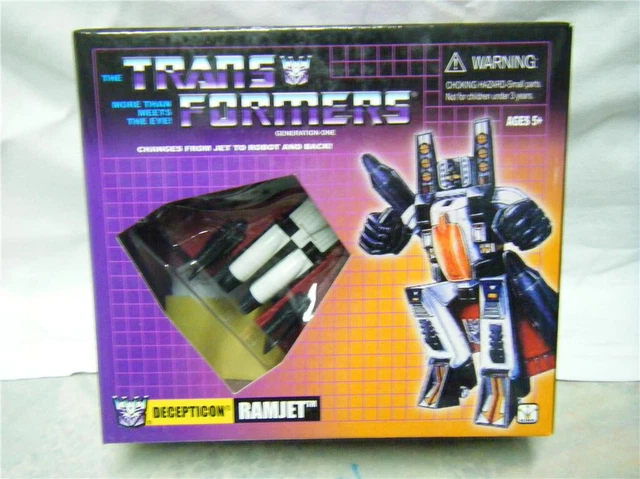 TRANSFORMERS RAMJET G1 Decepticon Mini Seeker Jet New Sealed £14.99 ...