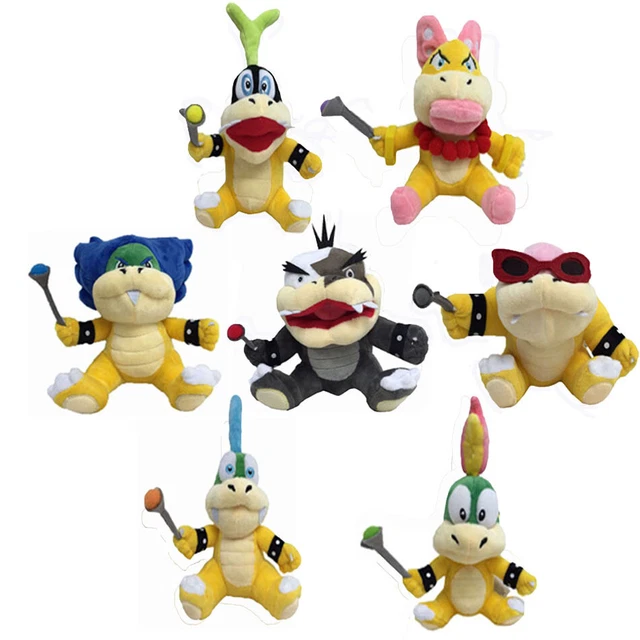 JOUET PELUCHE SUPER Mario Bros Koopalings Iggy Morton Wendy Lemmy Roy ...