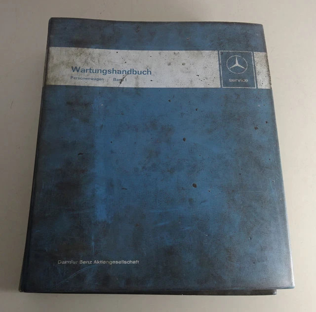 MANUALE OFFICINA/MANUALE MANUTENZIONE Mercedes R107, W115/8, W114+116 ...