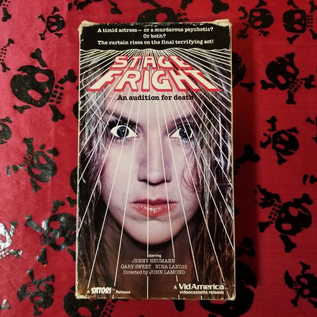 STAGE FRIGHT 1980 VHS Video Nightmares Horror Slasher Jenny Neumann ...