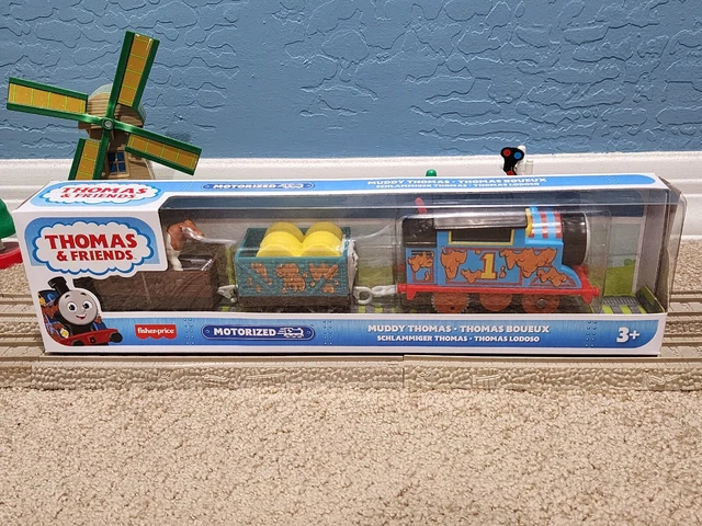TRACKMASTER THOMAS & Friends All Engines Go "MUDDY THOMAS" Motorized ...