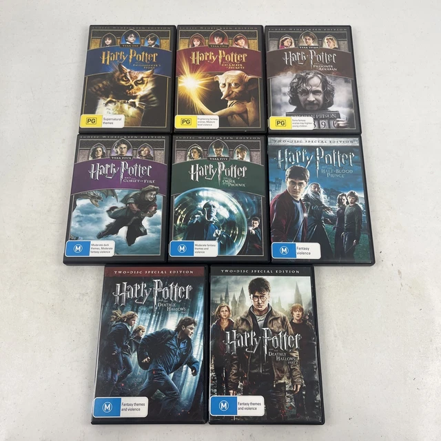 HARRY POTTER COMPLETE DVD Original Set 8 Film Collection Region 4 EUR ...
