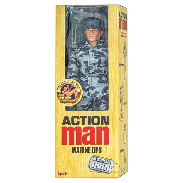 ACTION MAN MARINE Ops 4th Gen 30 Points Articulation 12" Figure Boxed ...