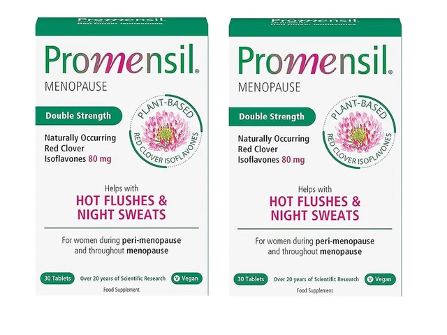 2 X PROMENSIL Menopause DOUBLE STRENGTH Tablets x 30 £24.00 - PicClick UK
