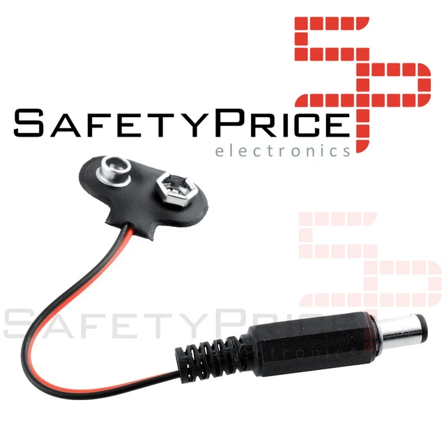 ADAPTATEUR PILE 9V A Connecteur Dc Jack Prise Arduino, Electronique ...