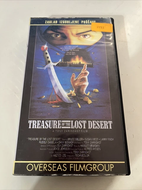 TREASURE OF THE LOST DESERT - RARE 1984 Merlin Video BETAMAX 1st Issue ...