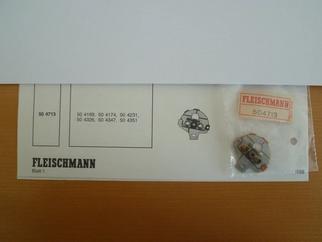 FLEISCHMANN MOTOR LAGERSCHILD H0 Ersatzteil Nr. 504713 EUR 14,00 ...