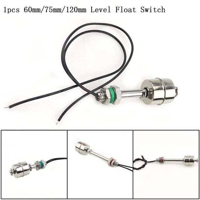 STAINLESS STEEL VERTICAL Water Level Sensor/Float Switch Liquid Level ...
