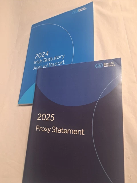 SMURFIT WESTROCK 2025 Proxy Statement 2024 Irish Statutory Annual Report £5.70 - PicClick UK