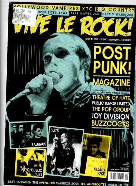 VIVE LE ROCK MAGAZINE #64 UK Post Punk feature/XTC/The Avengers ...