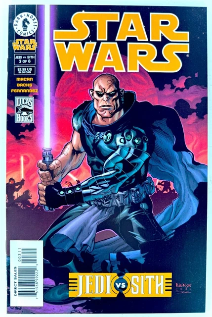 DARK HORSE STAR WARS Jedi vs Sith (2001) #3 1a copertina DARTH BANE in ...