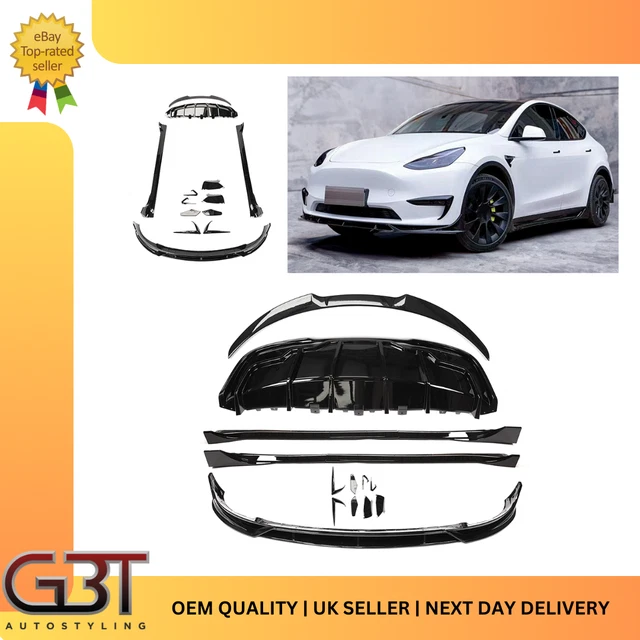 TESLA MODEL Y Bodykit Body Kit Front Lip Diffuser Side Skirt Gloss ...