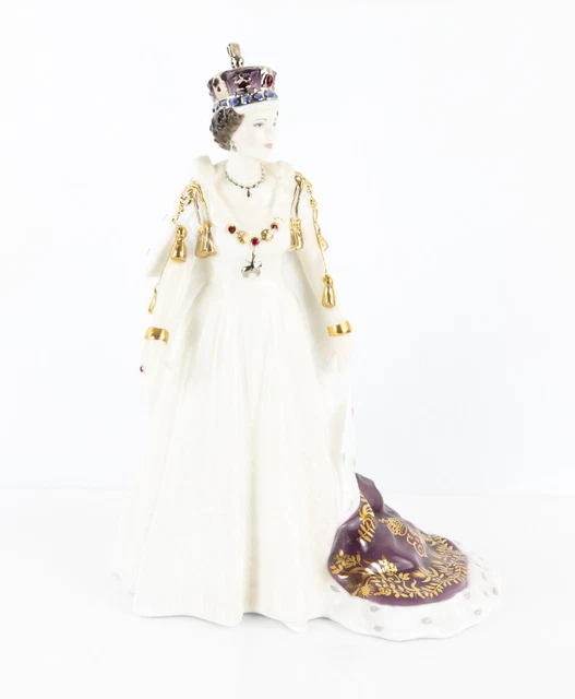 ROYAL WORCESTER 'QUEEN Elizabeth Ii' Limited Edition Figure Model Cw457 ...