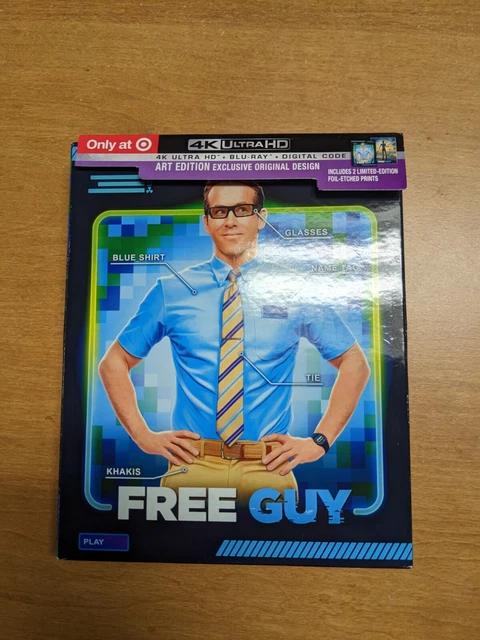 FREE GUY (TARGET Exclusive) (4K/UHD+Blu-ray+Digital, 2021) Ryan ...