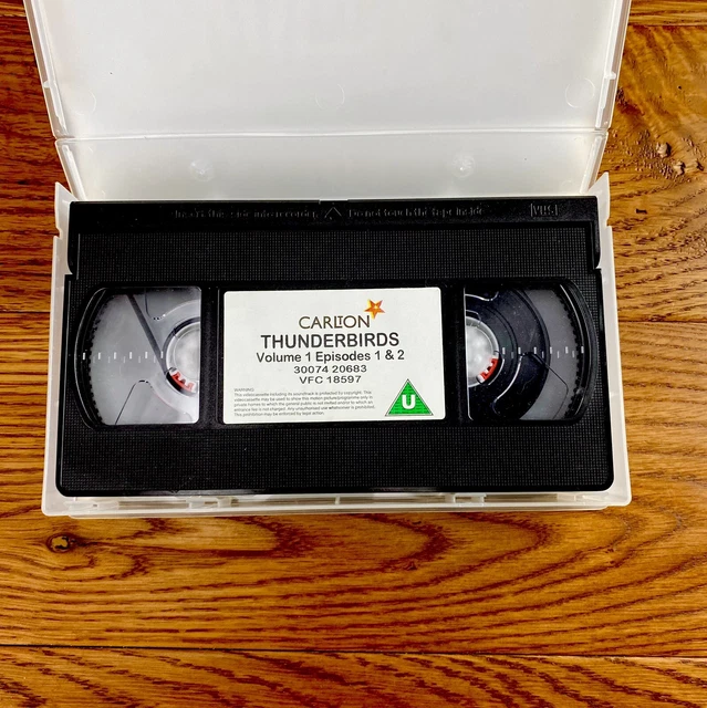 THUNDERBIRDS VHS VIDEO Casette Tapes Trapped In The Sky Pit Of Peril ...