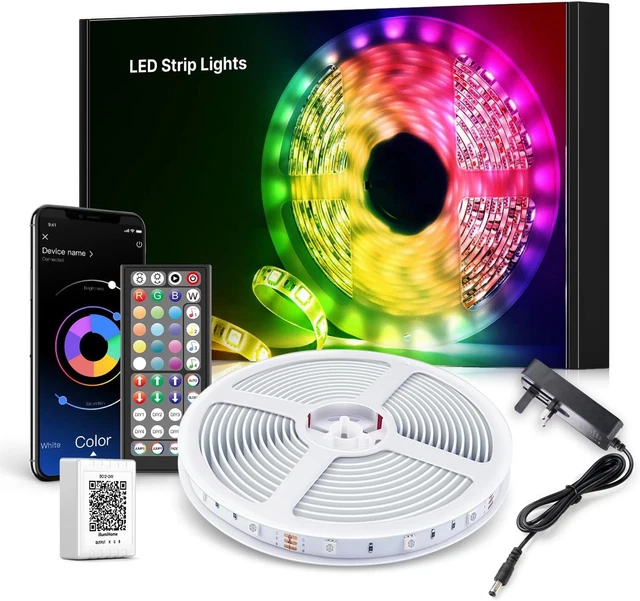 NEXILLUMI 30M LED Strip Light, Music Sync Color Changing RGB Lights £21 ...