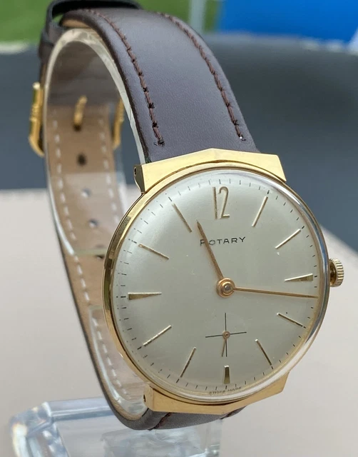 VINTAGE GENTS ROTARY Gold Plated Presentation Watch Cal 435 Circa 1961 ...