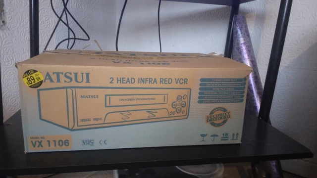 MATSUI VX1106 VHS/ VCR In Original Box With Manual Remote Control. £35. ...