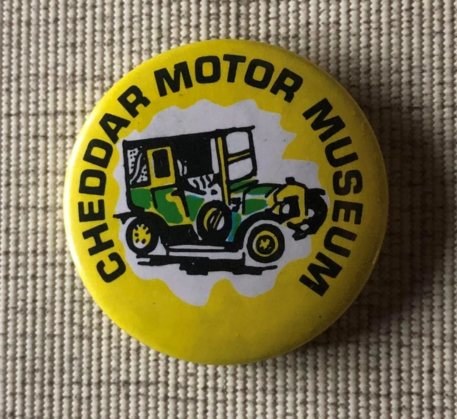 OLD CHEDDAR MOTOR Museum Badge - 1970'S £1.50 - PicClick UK