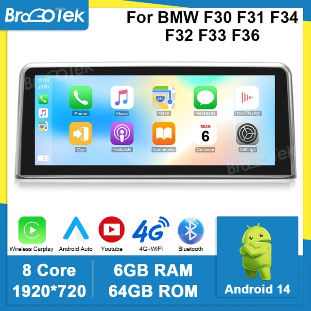 KIT RETROFIT WIRELESS Carplay Android auto NBT per BMW F30 F31 F34 F80 ...