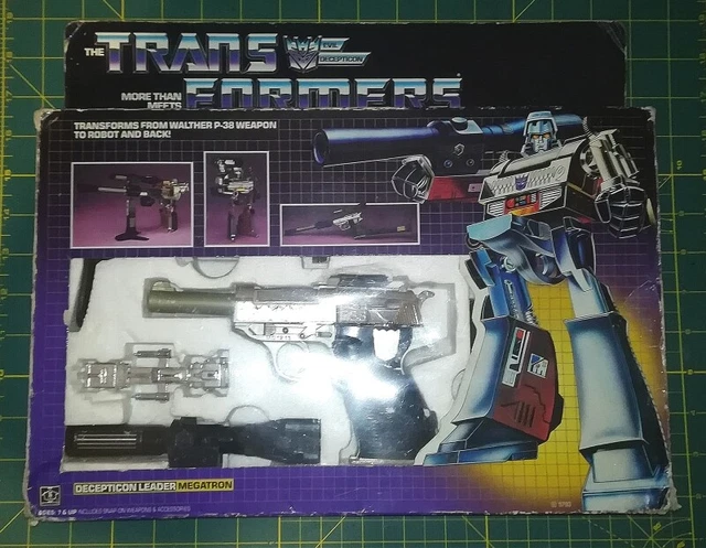 TRANSFORMERS MEGATRON G1 Gun Original Vintage 80 box by Takara Japan ...