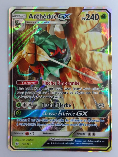 CARTE POKEMON - Archéduc GX PV240 12/149 - SL1 Soleil et Lune - FR EUR ...