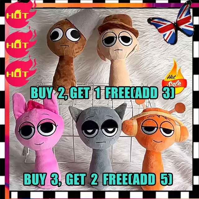 HOT SPRUNKI PLUSH Toy Simon Oren Winda Sprunki Character Doll XMAS Gift ...