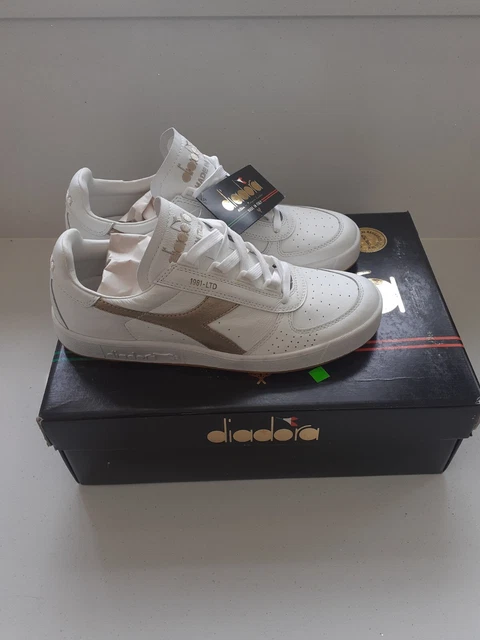 CLASSIC DIADORA BORG elite og gold kangaroo leather limited edition ...