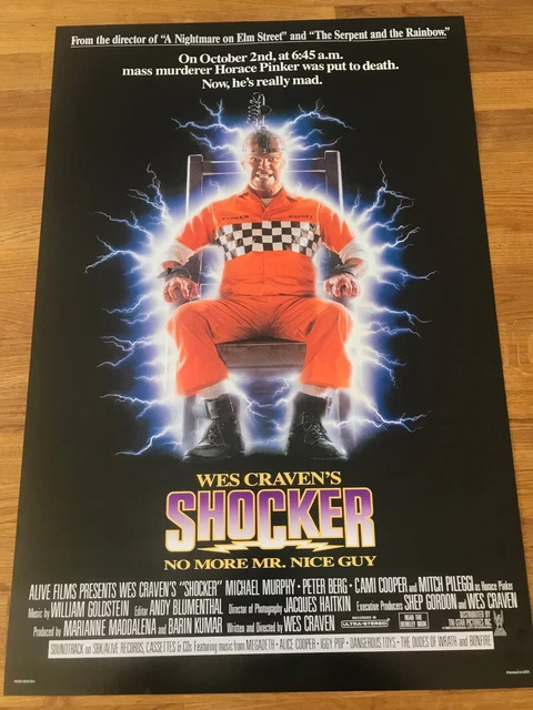 MOVIE POSTER SHOCKER 430mm x 640mm (Bit bigger than A2) EUR 4,66 ...