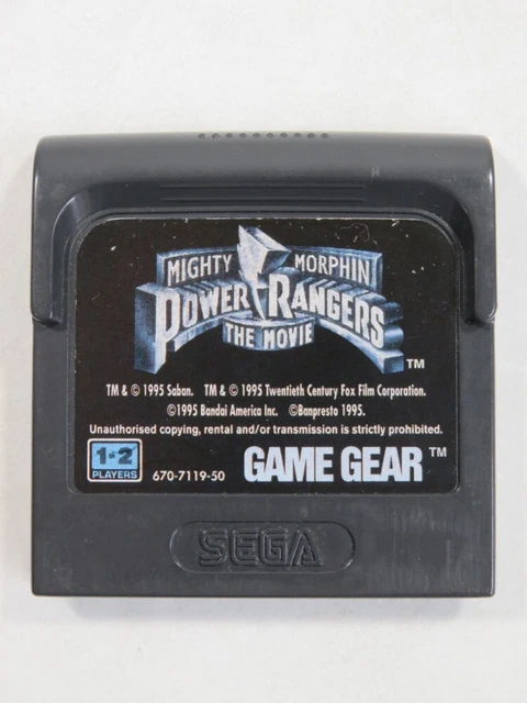MIGHTY MORPHIN POWER Rangers The Movie Sega Game-Gear (Gg) Euro ...