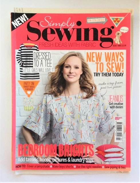 SIMPLY SEWING MAGAZINE Vol 8 Issue 3 2015 Pattern Sheets Included £3.95 ...