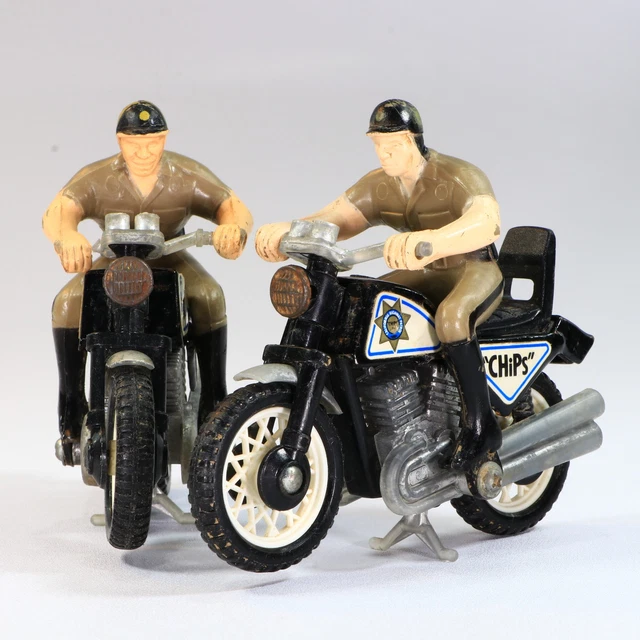 VINTAGE BUDDY L CHiPs Police Motorcycles California Patrol Japan Lot Of ...