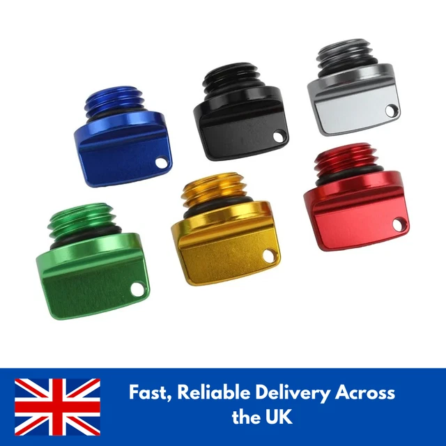 UNIVERSAL MOTORCYCLE ENGINE Oil Filler Cap Screw Cover Plug Replacement ...