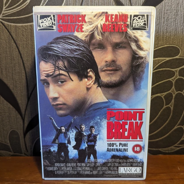 POINT BREAK EX Rental Big Box VHS Video Keanu Reeves Patrick Swayze ...