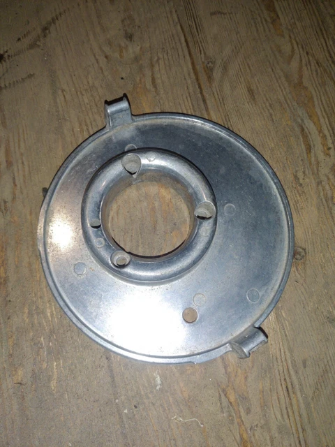 HARLEY CARBURETTOR AIR Filter Alloy Back Plate,17cm Diameter. Possibly ...